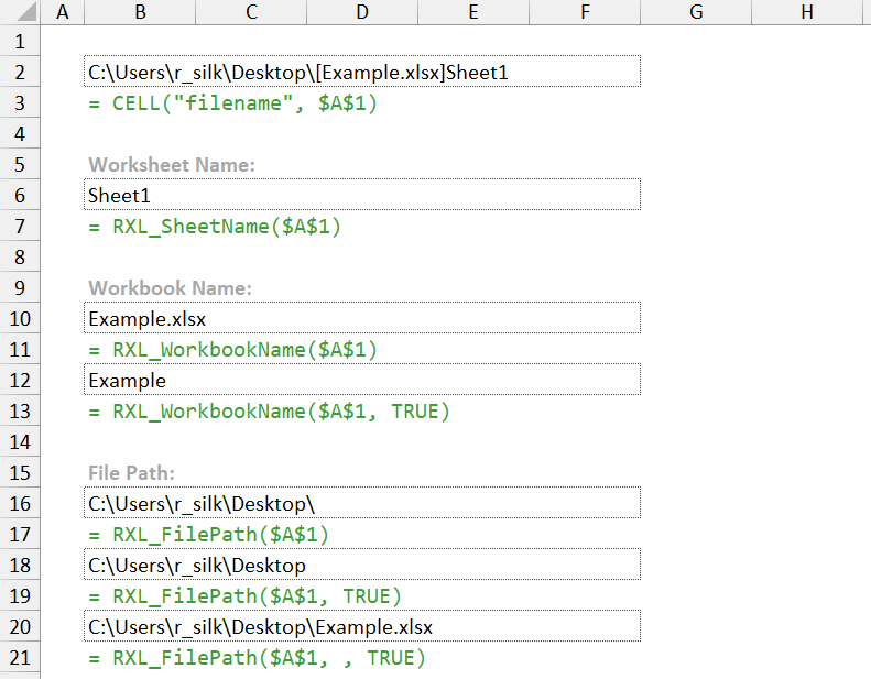 Workbook Information Functions (Part 1) – Excel Bits & Pieces
